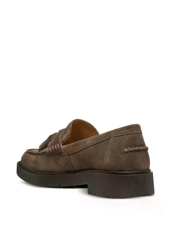 Geox Spherica Tassel-detail Suede Loafers