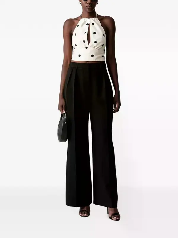 Bardot Phoebe Polka-dot Halterneck Top
