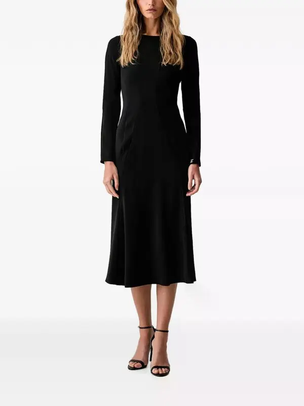 Armani Exchange Long-sleeved Midi Dress
