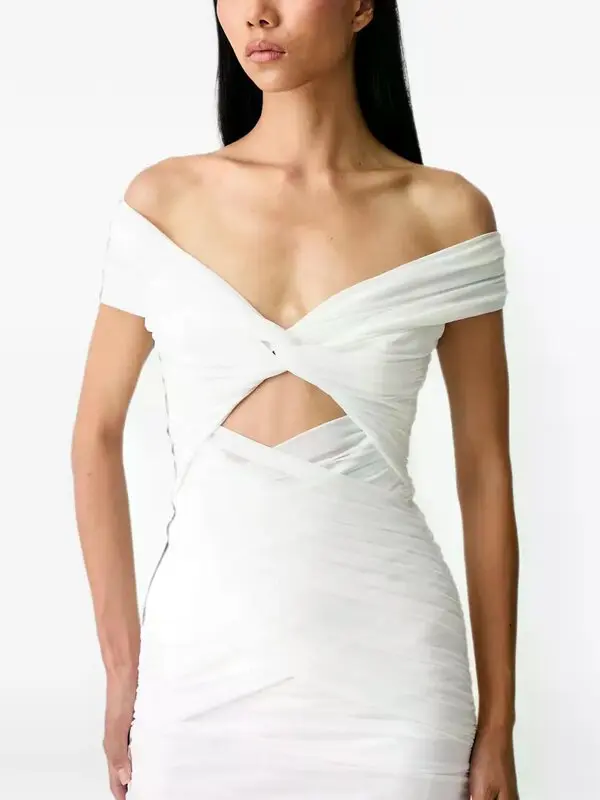 Bardot Priah Ruched Cut-out Midi Dress