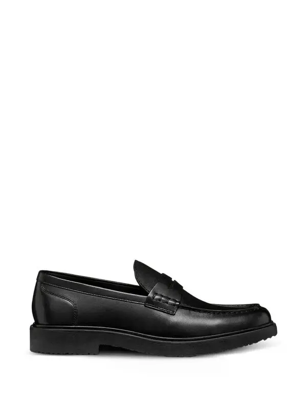 Geox Leather Penny-slot Loafers