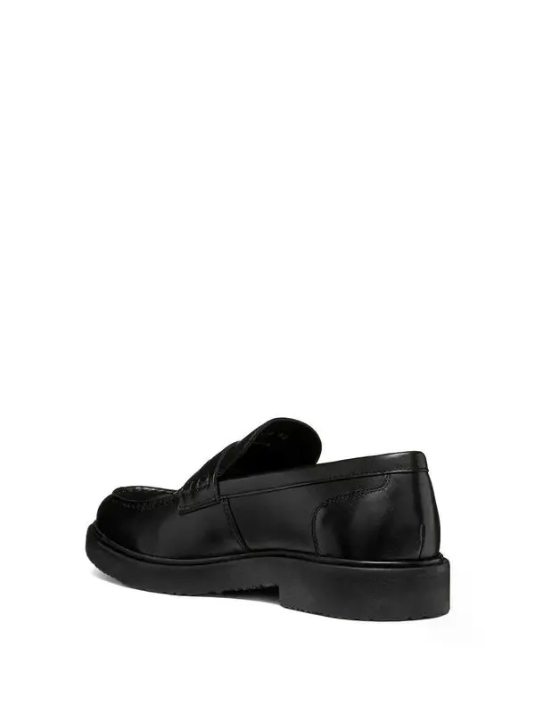 Geox Leather Penny-slot Loafers