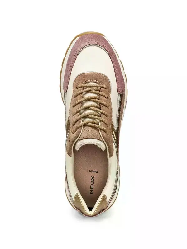 Geox Desya Abx Panelled Lace-up Sneakers - Neutrals