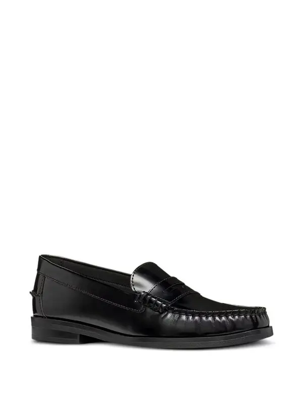 Geox Polished Finish Penny Loafers