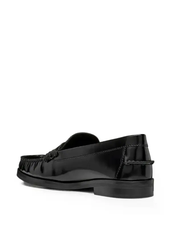 Geox Polished Finish Penny Loafers