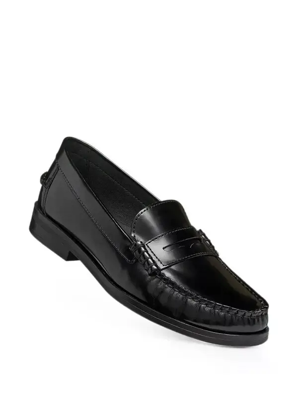 Geox Polished Finish Penny Loafers