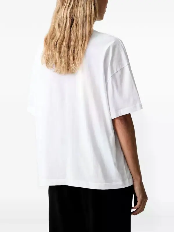 Armani Exchange Logo-embroidered T-shirt