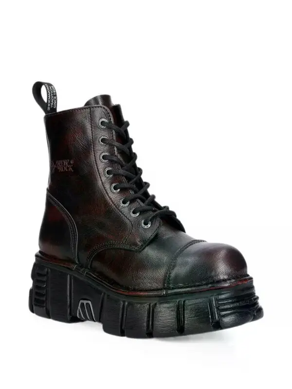 NEW ROCK Lace-up Platform Boots