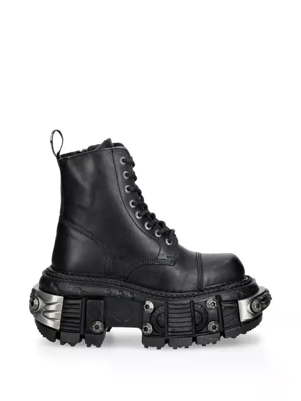 NEW ROCK Metallic Platform Boots