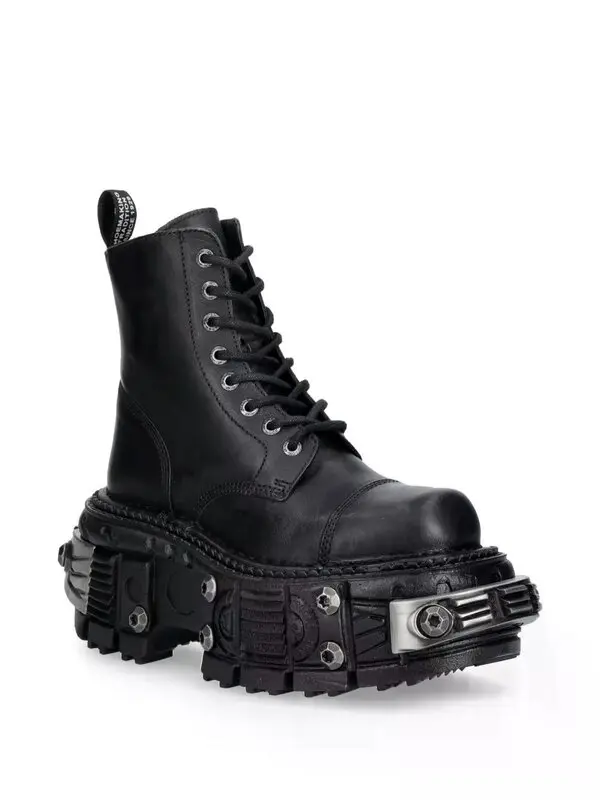 NEW ROCK Metallic Platform Boots