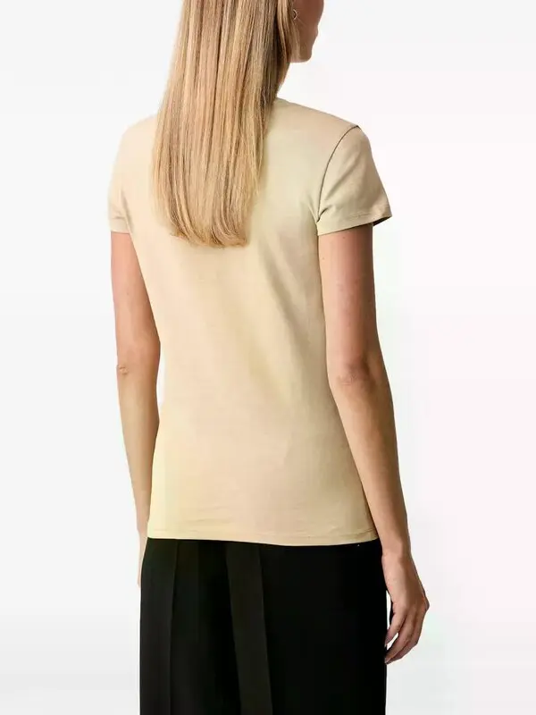 Armani Exchange Rhinestone-logo Slim-fit T-shirt