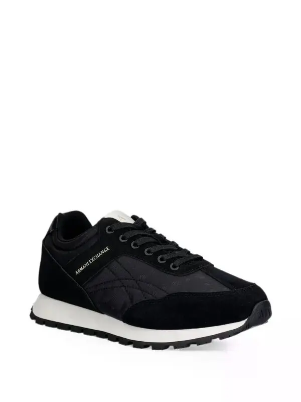 Armani Exchange Monogram-print Lace-up Sneakers