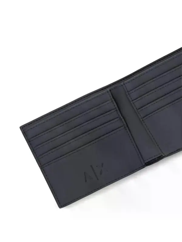 Armani Exchange Logo-embossed Bifold Wallet