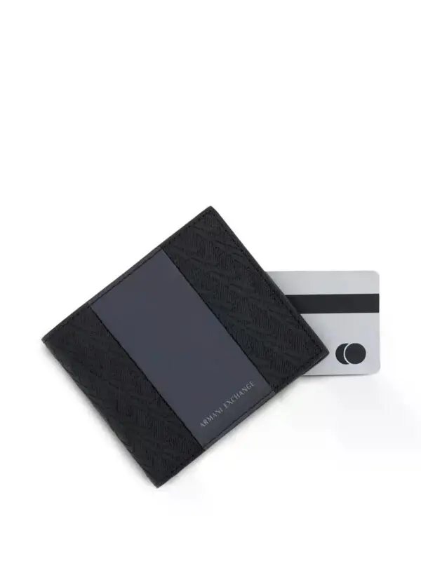 Armani Exchange Logo-embossed Bifold Wallet