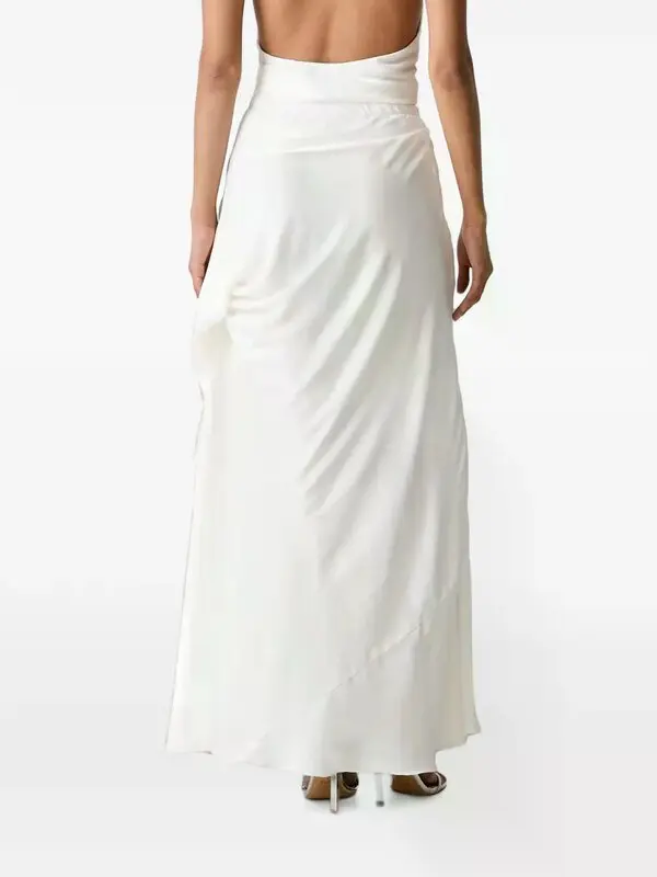 Bardot Solene Cut-out Draped Maxi Skirt