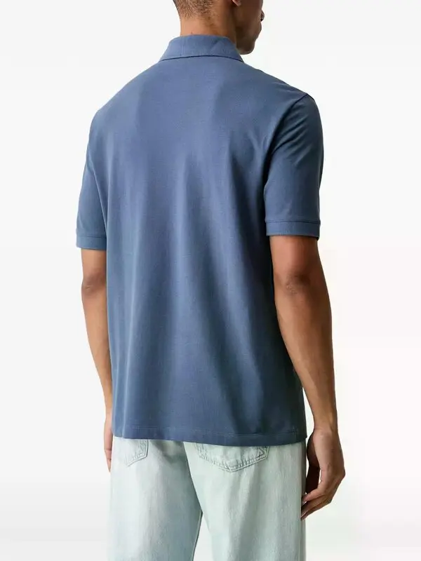 Armani Exchange Logo-embroidered Piqué Polo Shirt