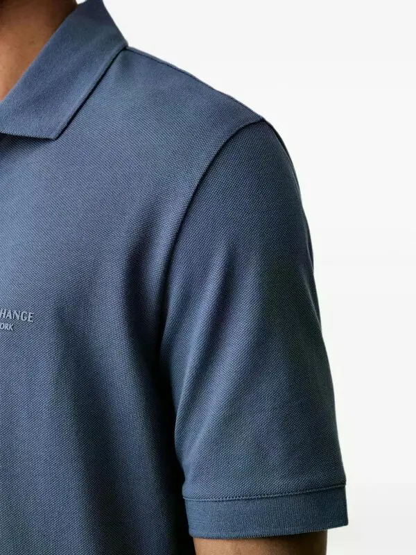 Armani Exchange Logo-embroidered Piqué Polo Shirt