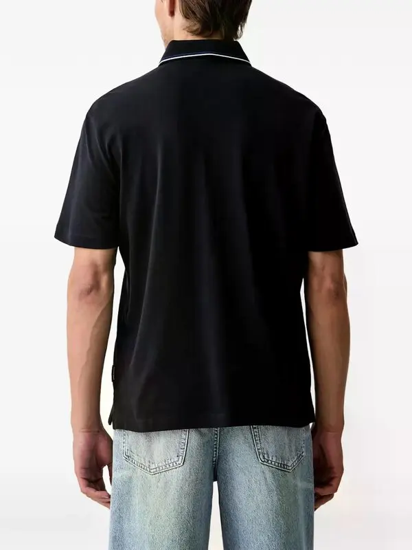 Armani Exchange Logo-print Tipped Polo Shirt