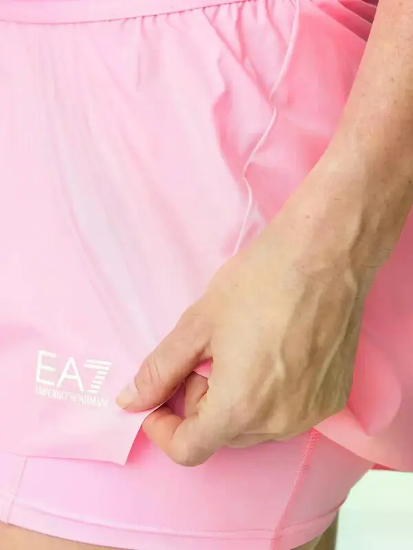 EA7 Layered Logo-print Shorts