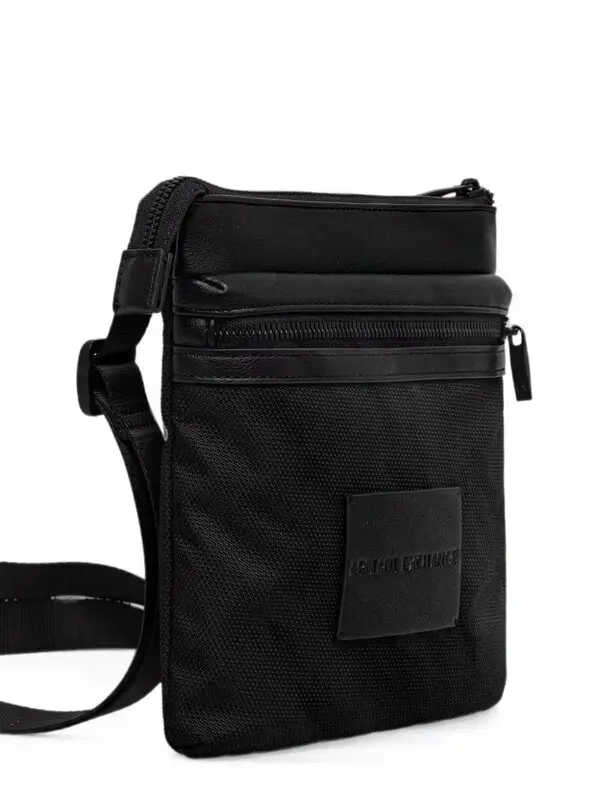 Armani Exchange Logo-patch Zip-fastening Messenger Bag