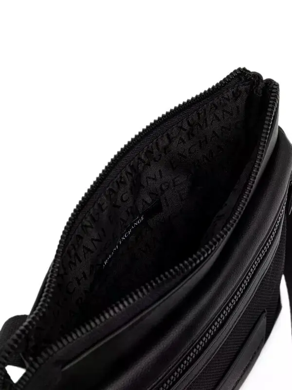 Armani Exchange Logo-patch Zip-fastening Messenger Bag