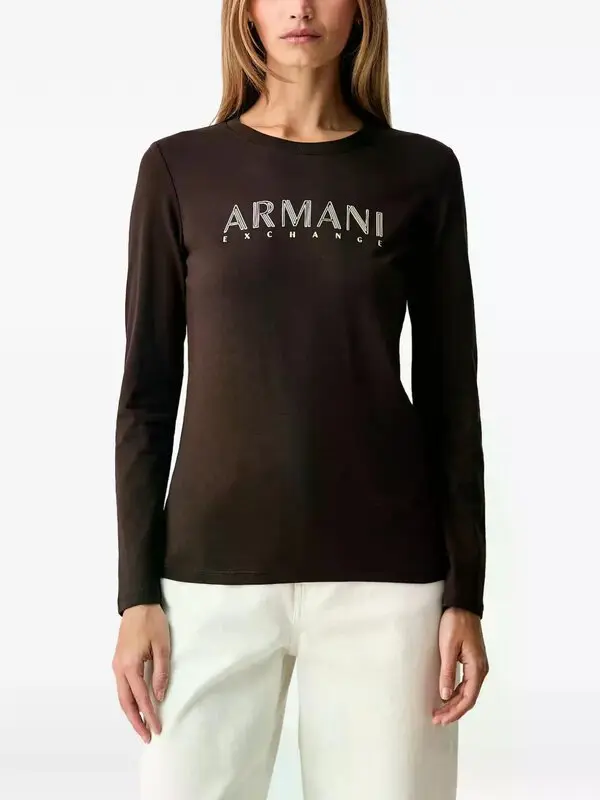 Armani Exchange Logo-print Long-sleeved T-shirt