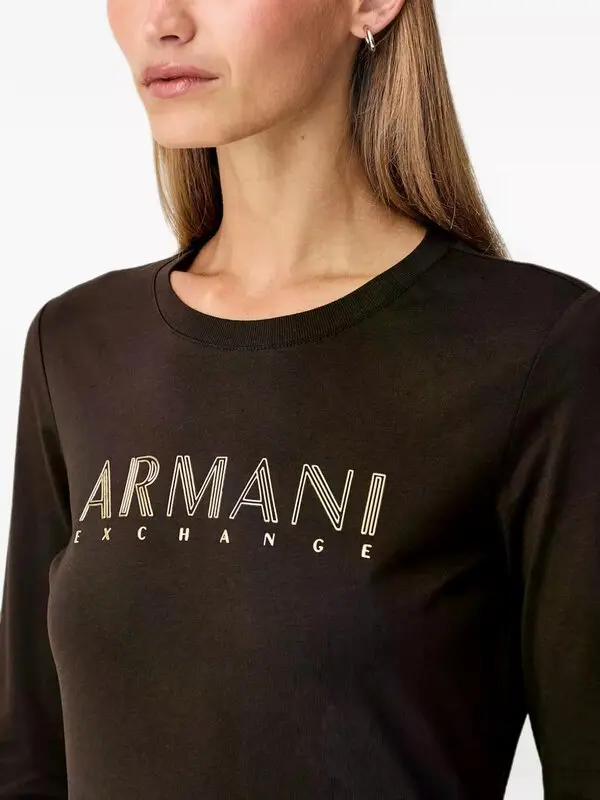 Armani Exchange Logo-print Long-sleeved T-shirt