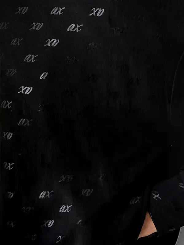Armani Exchange Logo-pattern Zip-up Sweatshirt