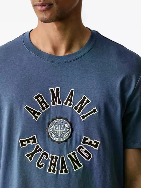 Armani Exchange Logo-patch Cotton T-shirt