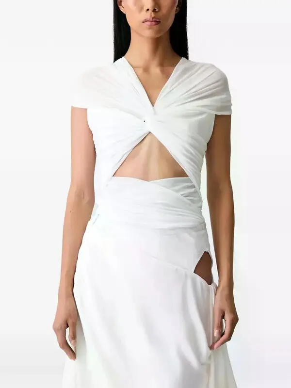 Bardot Twist-detail Cut-out Top