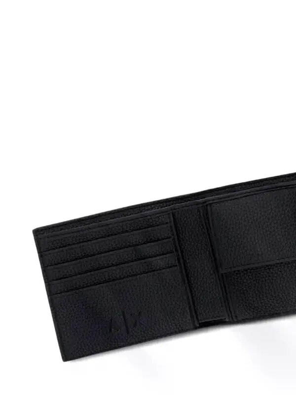 Armani Exchange Logo-plaque Pebbled Wallet
