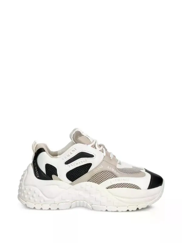 Armani Exchange Panelled Logo Detail Sneakers