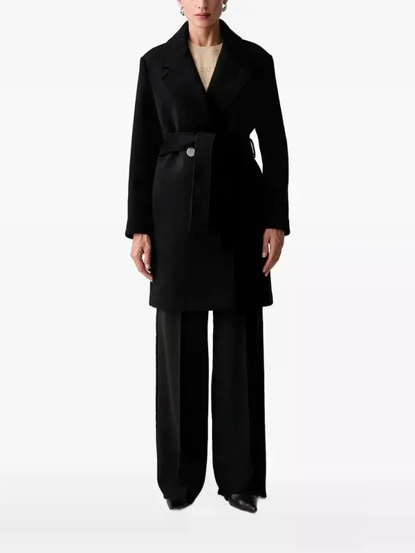 Armani Exchange Belted Notch-lapel Coat
