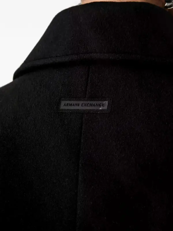 Armani Exchange Belted Notch-lapel Coat
