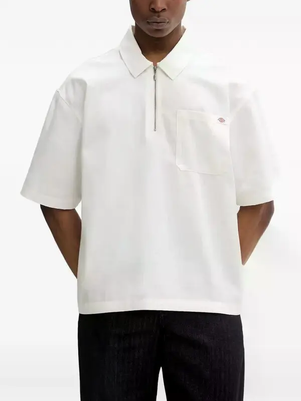 Dickies Cadiz Quarter-zip Polo Shirt - White