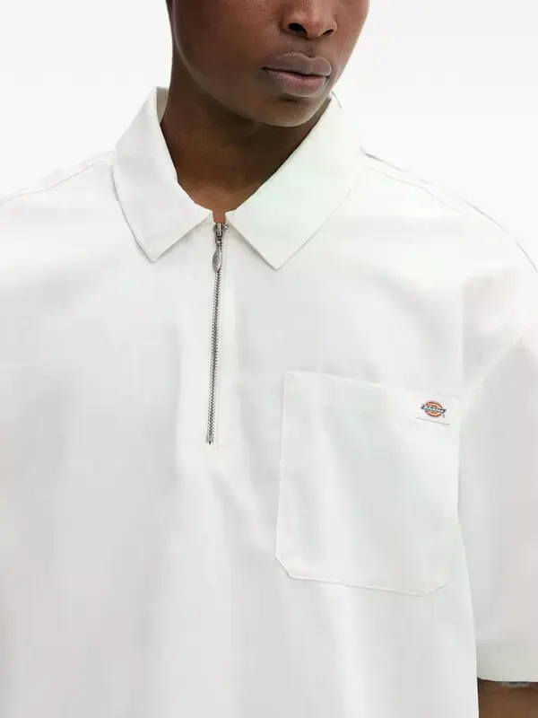 Dickies Cadiz Quarter-zip Polo Shirt - White
