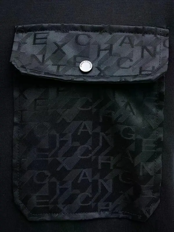 Armani Exchange Logo-pattern Pocket Sweater
