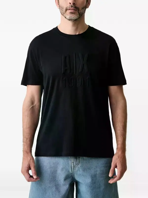 Armani Exchange Logo-embossed Cotton T-shirt