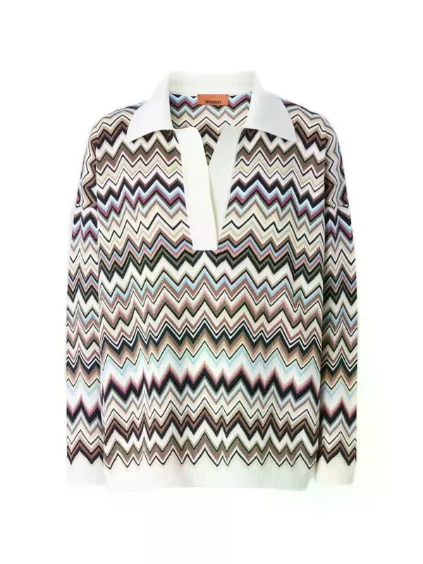 Missoni Zigzag-knit Sweater - White