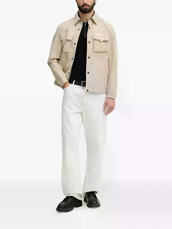 Armani Exchange Piped Zip-fastening Polo Shirt