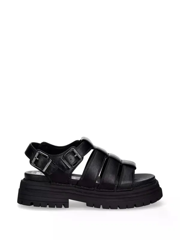 BUFFALO Lennox Fisher Buckle-fastening Platform Sandals - Black