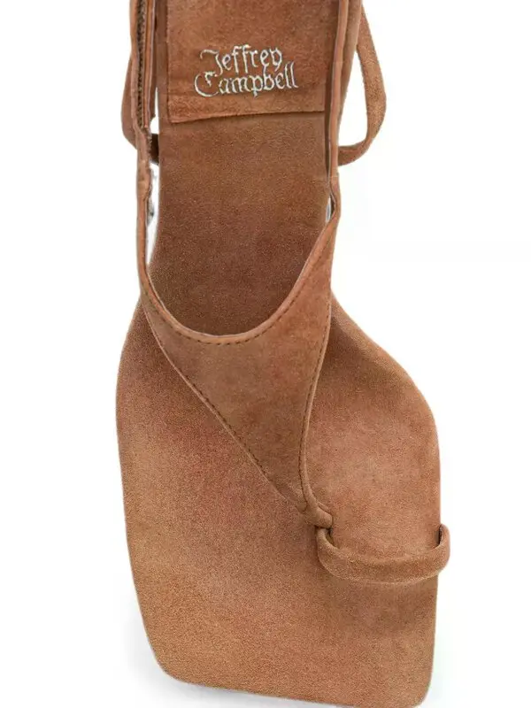 Jeffrey Campbell Bon-bon Lace-up Suede Sandals
