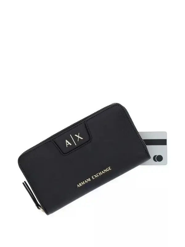 Armani Exchange Logo-plaque Zip-around Wallet