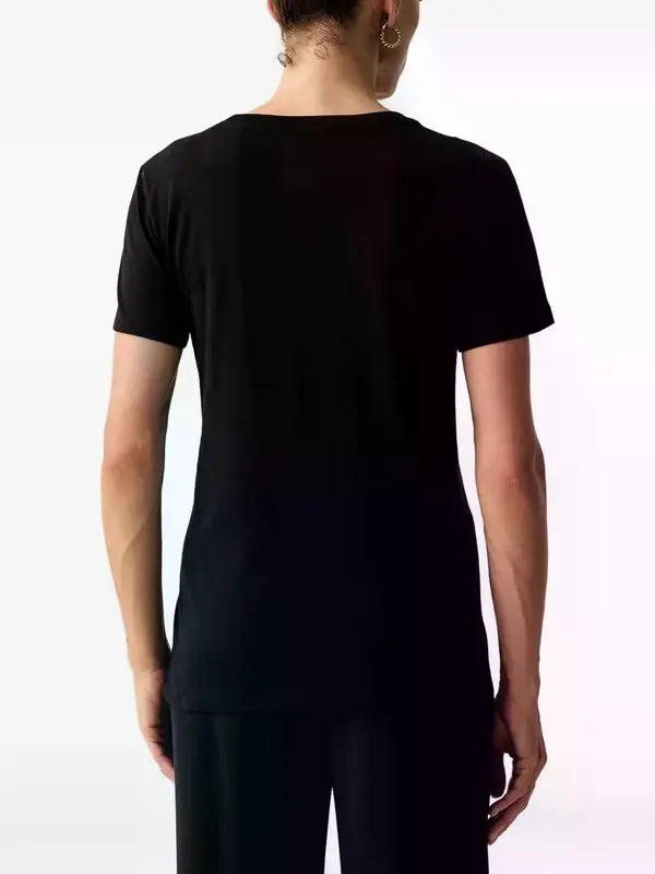 Armani Exchange Logo-embroidered T-shirt