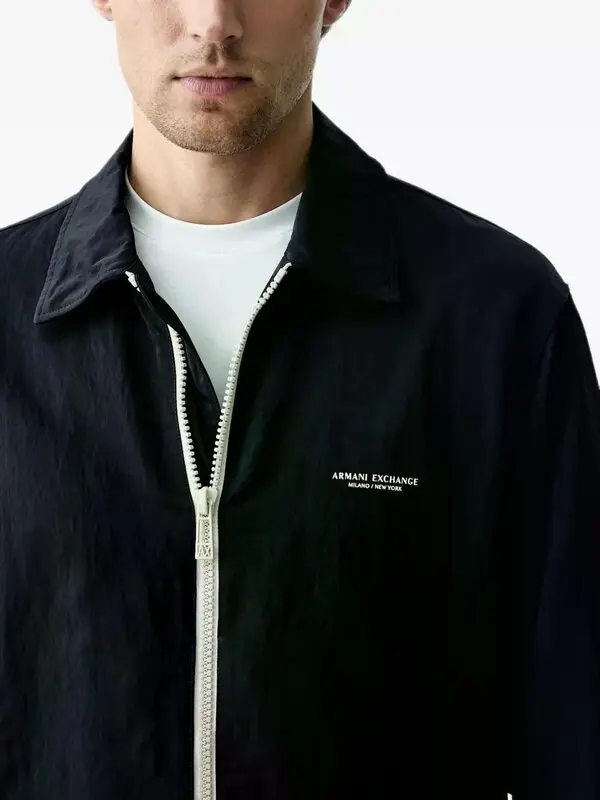 Armani Exchange Logo-print Zip-up Jacket