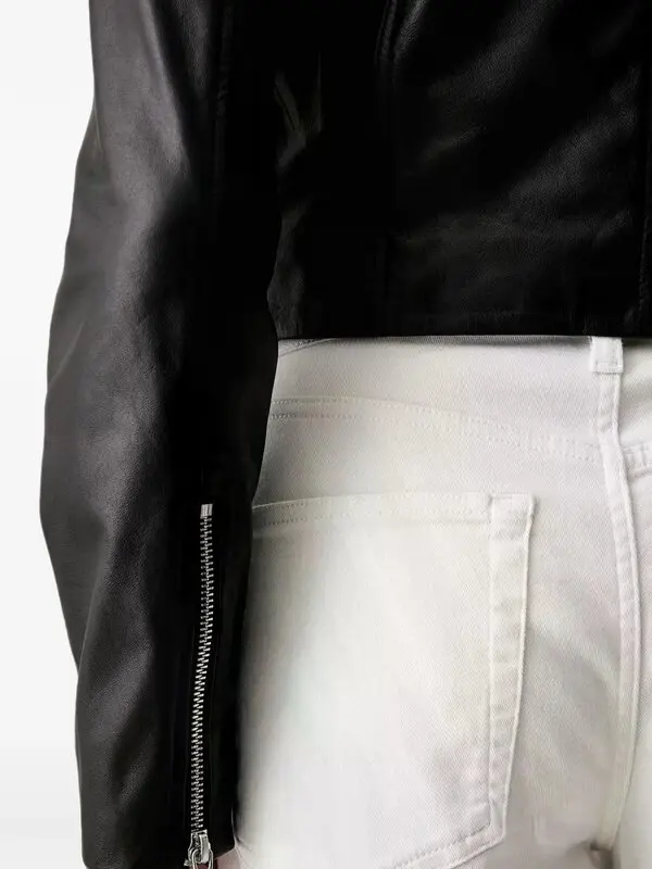 Armani Exchange Zip-fastening Leather Jacket