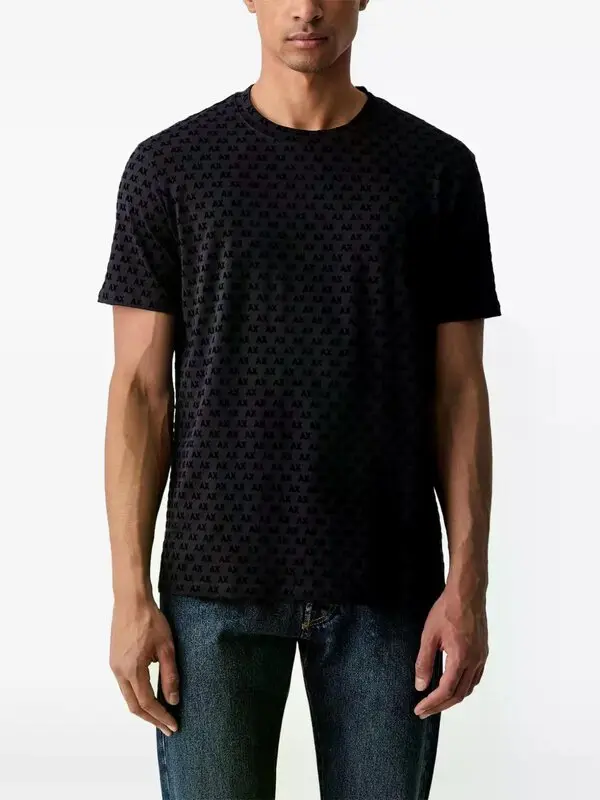 Armani Exchange Logo-pattern T-shirt