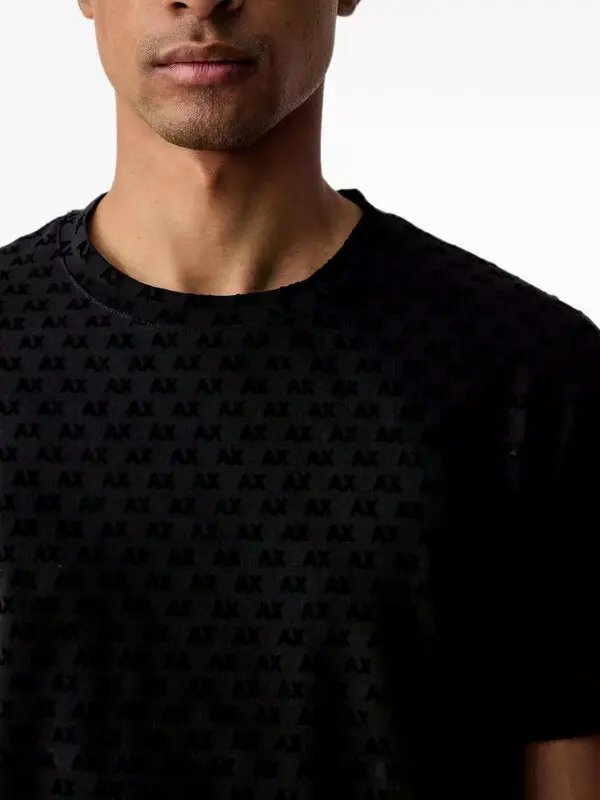 Armani Exchange Logo-pattern T-shirt