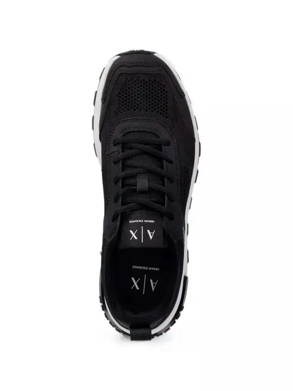 Armani Exchange Logo-print Mesh-panel Sneakers