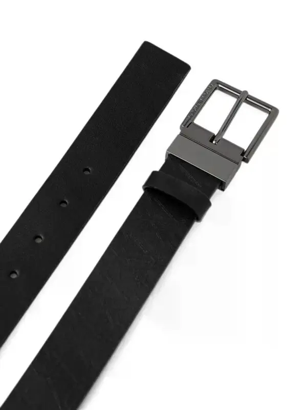 Armani Exchange Logo-embossed Reversible Belt